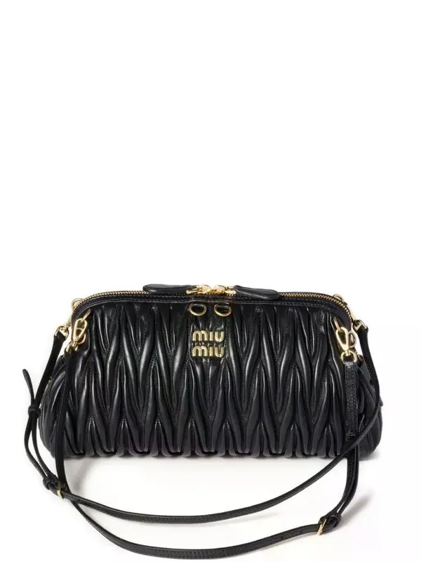 Miu Miu Caprice Matelassé Leather Clutch Bag