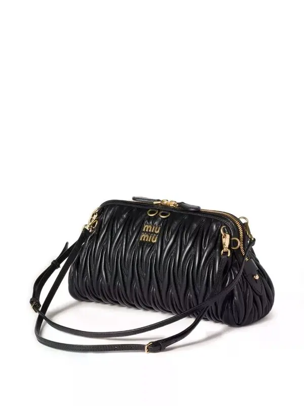 Miu Miu Caprice Matelassé Leather Clutch Bag