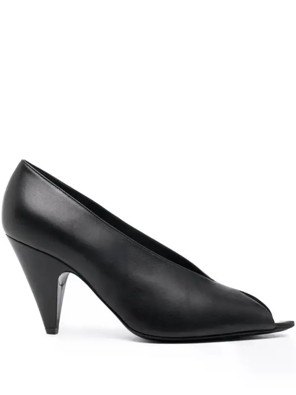 SERGIO ROSSI Leather Heeled Pumps