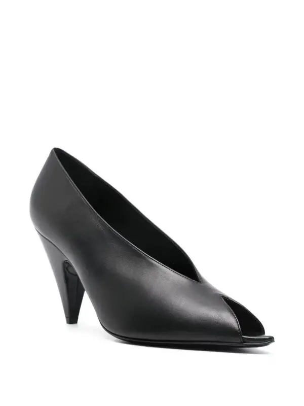 SERGIO ROSSI Leather Heeled Pumps