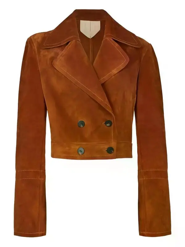 FERRAGAMO Double-breasted Cropped Jacket