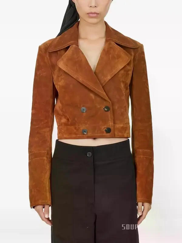 FERRAGAMO Double-breasted Cropped Jacket