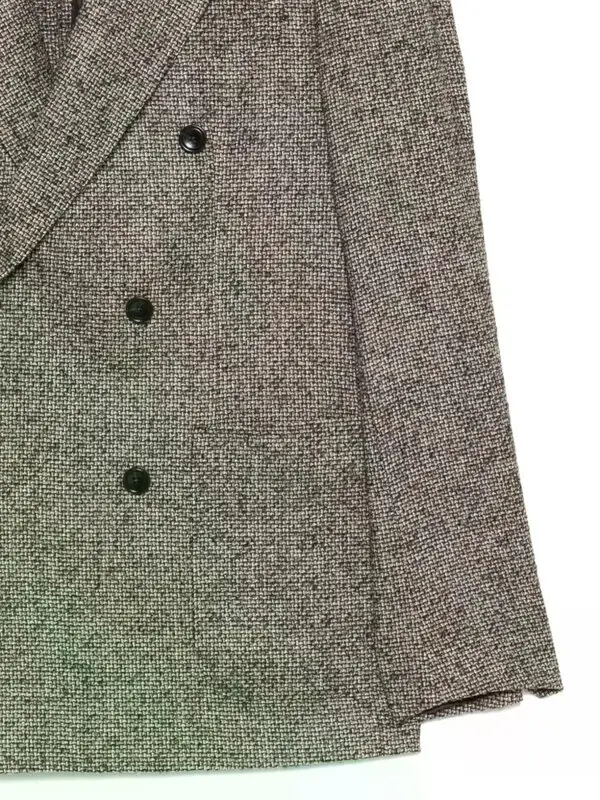 Tagliatore Double-breasted Wool Jacket - Brown