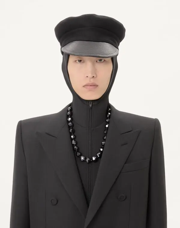 Valentino Garavani Double-breasted Wool Gabardine Jacket - Black