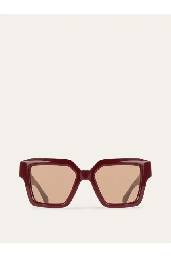 FERRAGAMO Rectangular Sunglasses - Red
