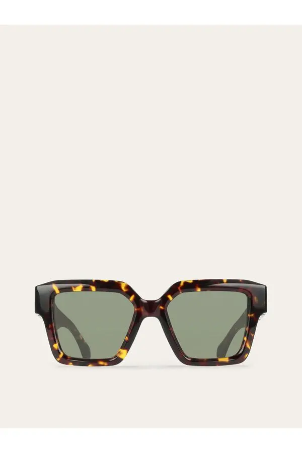 FERRAGAMO Rectangle Frame Sunglasses - Red
