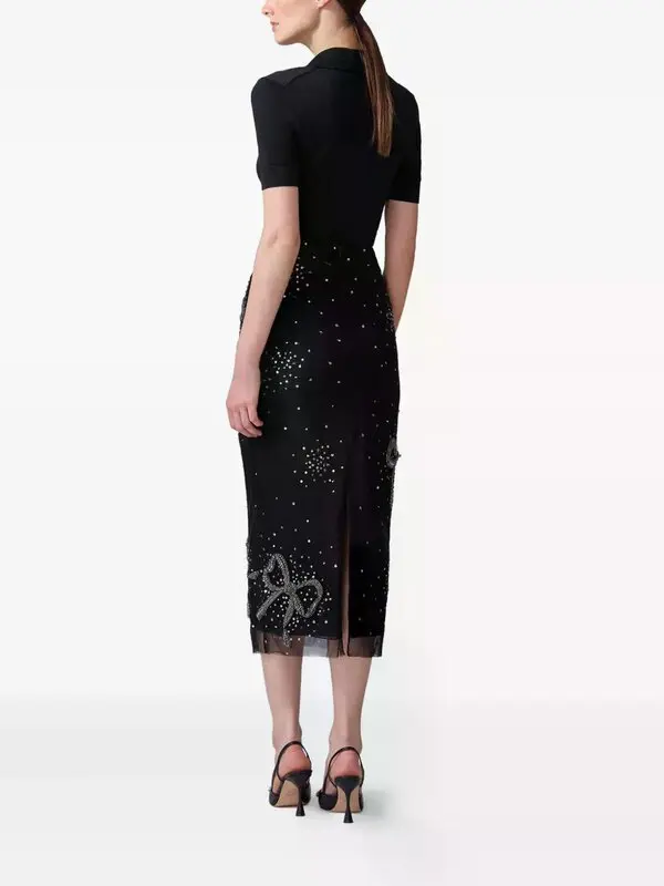Carolina Herrera Short Sleeve Polo Shirt - Black