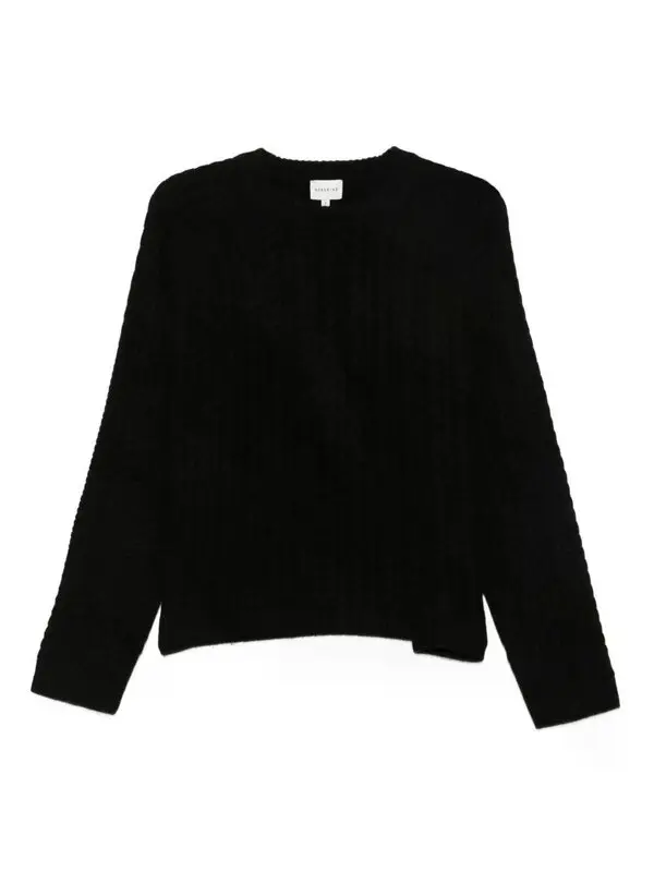 HERSKIND V-neck Cable Knit Sweater