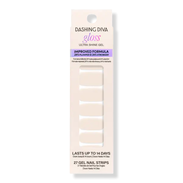 DASHING DIVA Gloss Color Gel Nail Polish Strips - Pointe