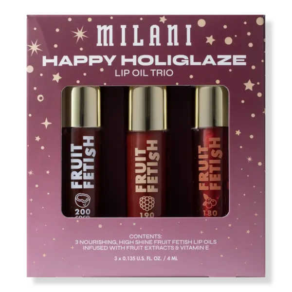 MILANI Happy Holiglaze Fruit Fetish Lip Oils Set - One-color