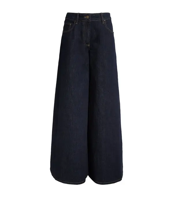 A.W.A.K.E. Mode Wide-leg Jeans - Blue
