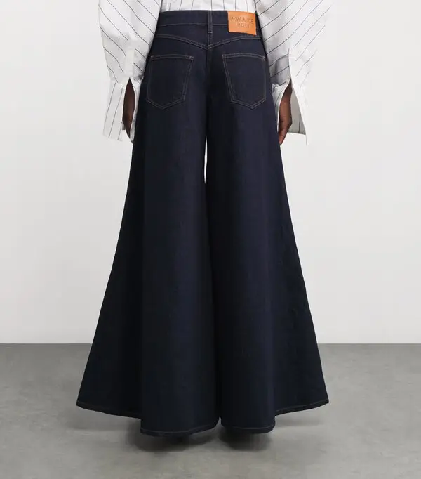 A.W.A.K.E. Mode Wide-leg Jeans - Blue