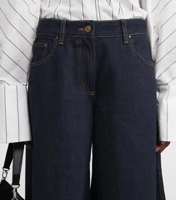 A.W.A.K.E. Mode Wide-leg Jeans - Blue