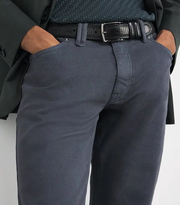 Brioni Organic Cotton Meribel Trousers - Blue