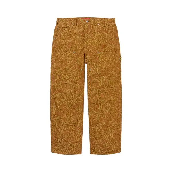 Supreme Script Jacquard Double Knee Denim Painter Pant