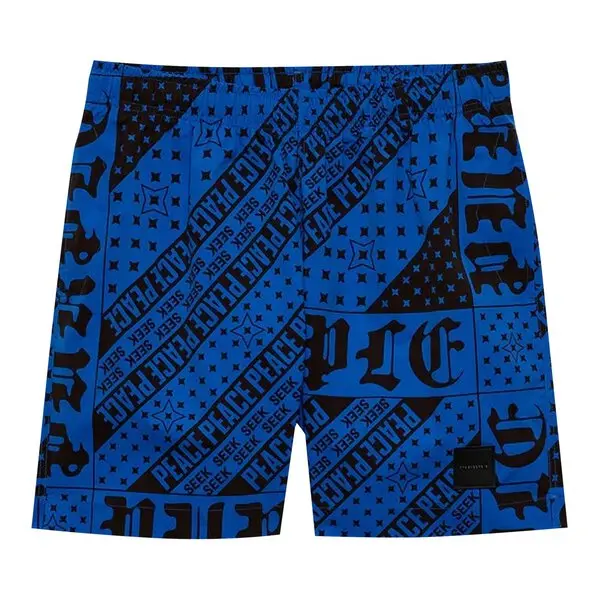 PURPLE BRAND Flag Bandana Shorts - Multicolor
