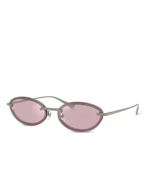 JIMMY CHOO Oval-frame Sunglasses - Grey