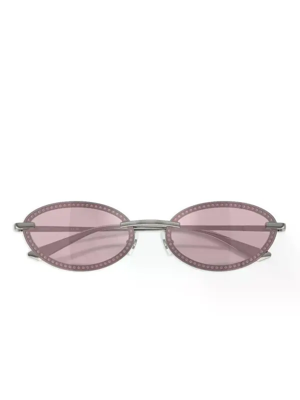 JIMMY CHOO Oval-frame Sunglasses - Grey