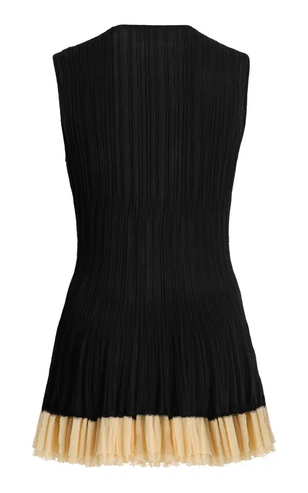 ASHLYN Shino Double-hem Tank - Black
