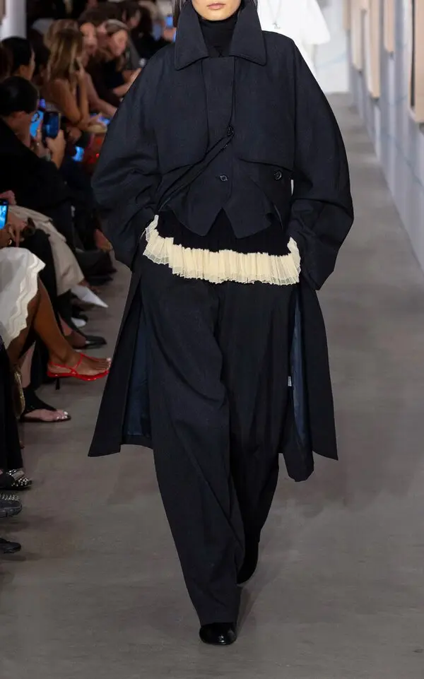ASHLYN - Andre Cotton Jacquard Trench Coat