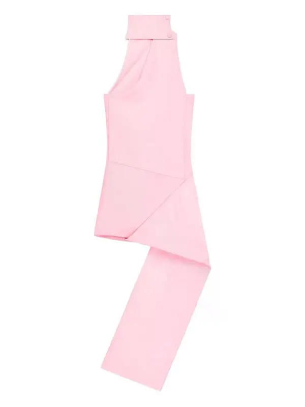 COURREGES Asymmetric High-neck Dress