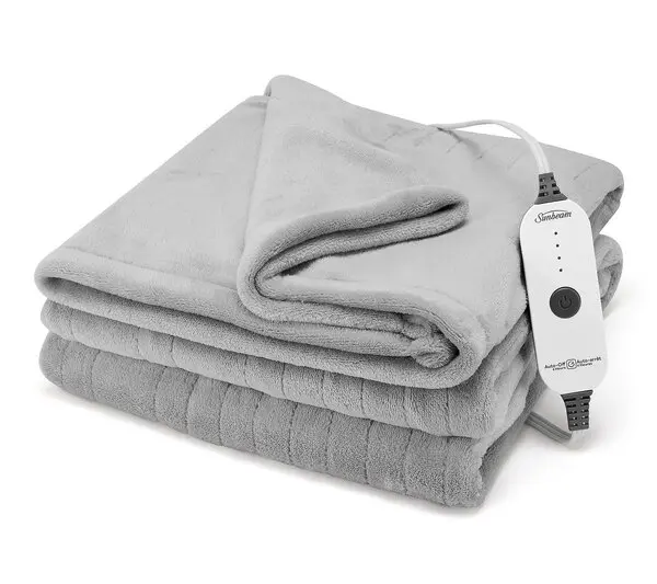 SUNBEAM Nordic Velvet Heated Throw - One-color