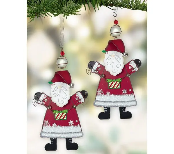 SUNSET VISTA DESIGNS Santa's Present Bouncy Set Of 2 - One-color