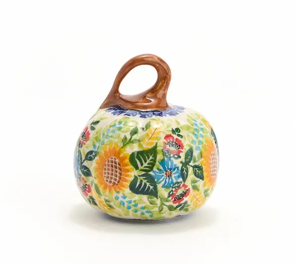 LIDIA'S POLISH POTTERY Mini Pumpkin