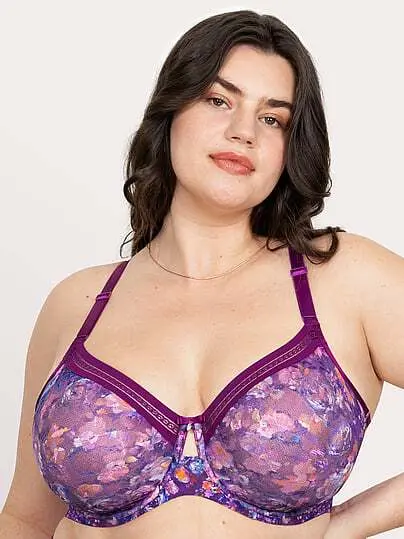 Victoria's Secret Curvy Couture No-show Lace Unlined Bra - Floral