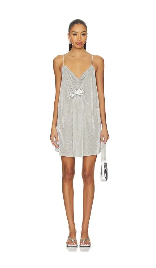 KATE BARTON Peyton Cowl Neck Mini Dress