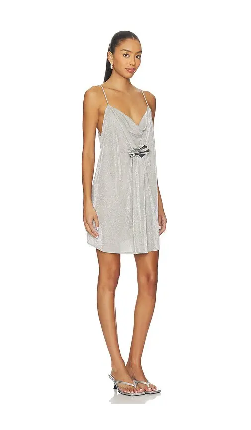 KATE BARTON Peyton Cowl Neck Mini Dress