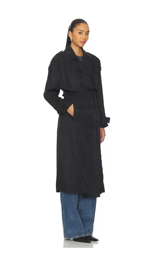 ALLSAINTS Linnie Trenchcoat - Black
