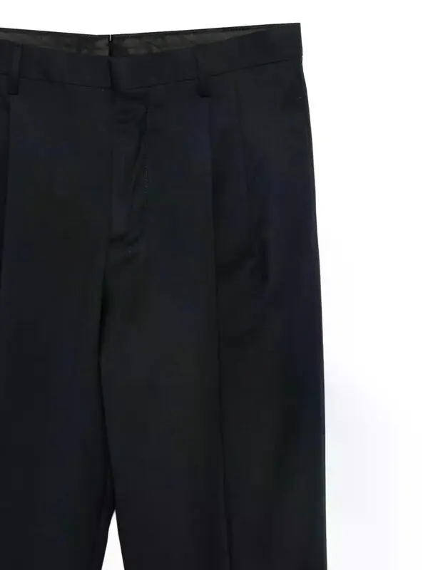 LARDINI Virgin Wool Straight-leg Trousers