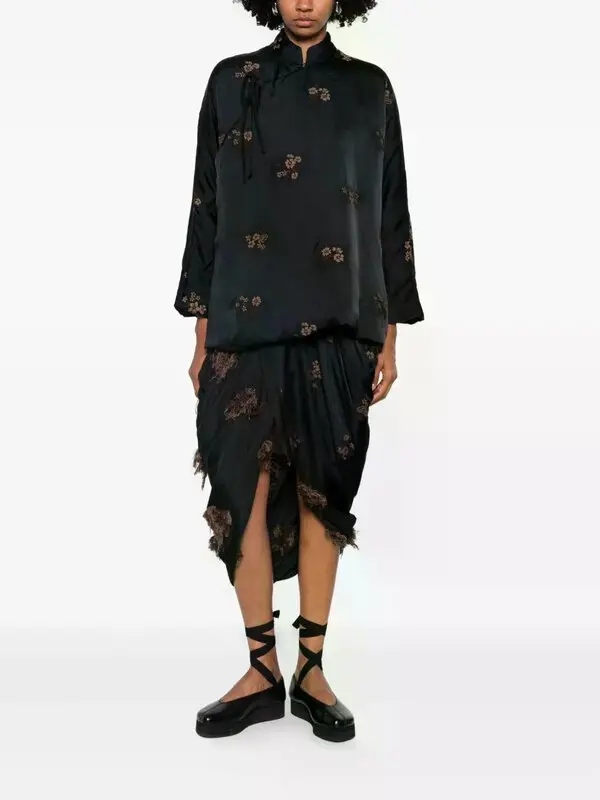 UMA WANG Floral-motif Oversized Jacket