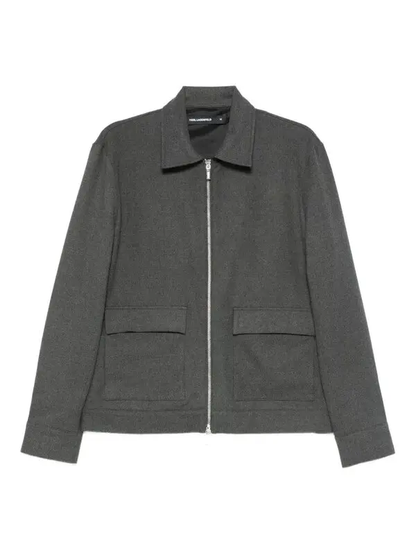 Karl Lagerfeld Zip-up Shirt Jacket