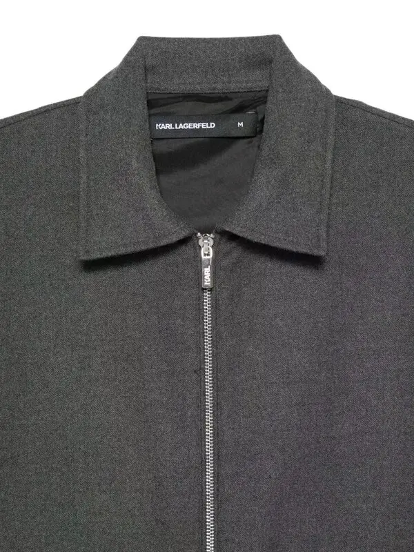 Karl Lagerfeld Zip-up Shirt Jacket