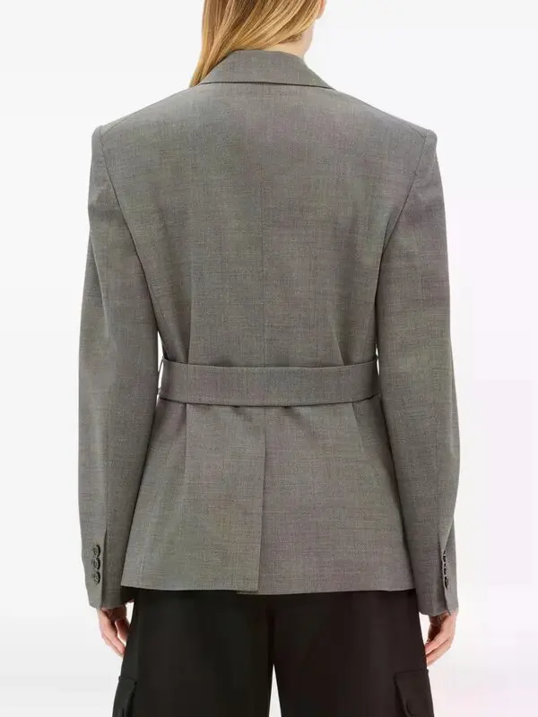 MSGM Virgin Wool Belted Blazer