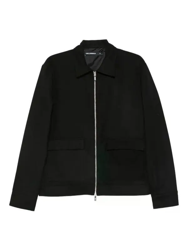 Karl Lagerfeld Zip-up Shirt Jacket
