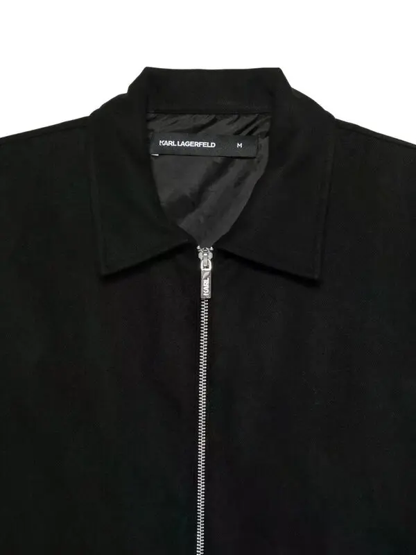 Karl Lagerfeld Zip-up Shirt Jacket