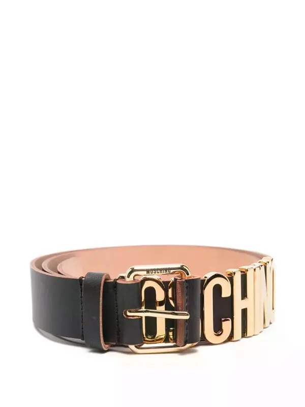 Moschino Leather Belt - Black