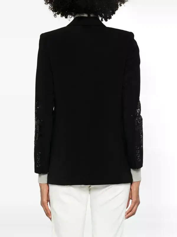 ERMANNO FIRENZE Sequin-embellished Double-breasted Jacket