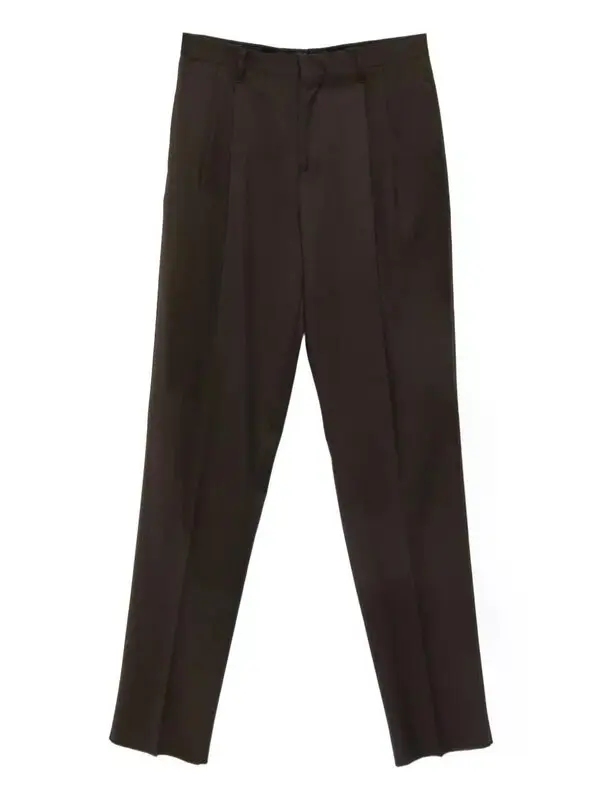 LARDINI Pleated Straight-leg Trousers