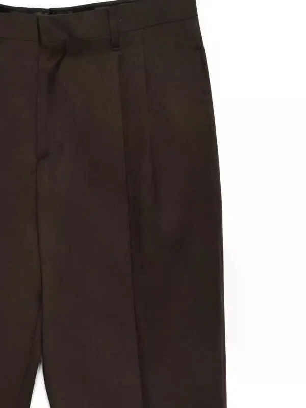 LARDINI Pleated Straight-leg Trousers
