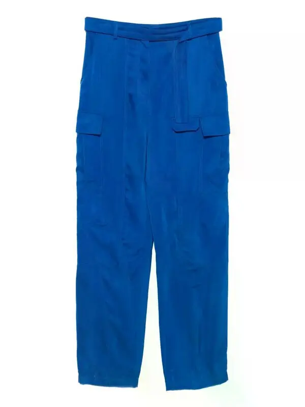FERRAGAMO Belted Cargo Trousers - Blue