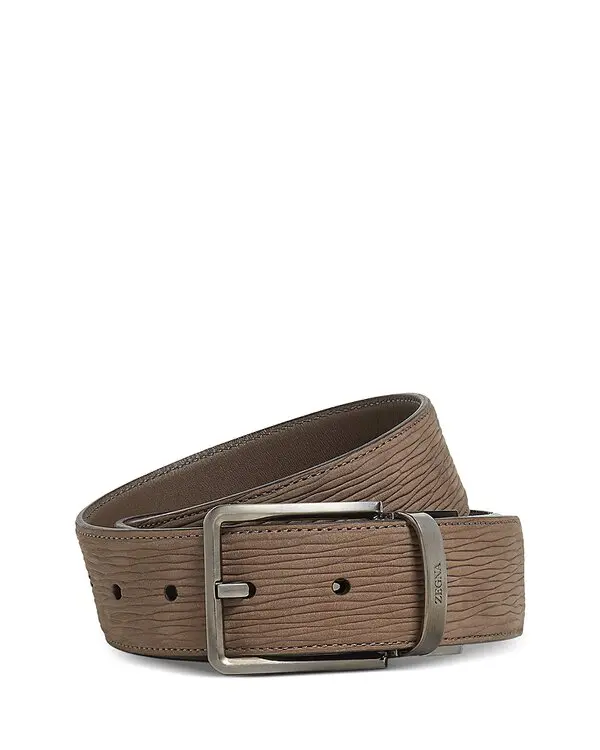 Zegna Leather Belt - Brown