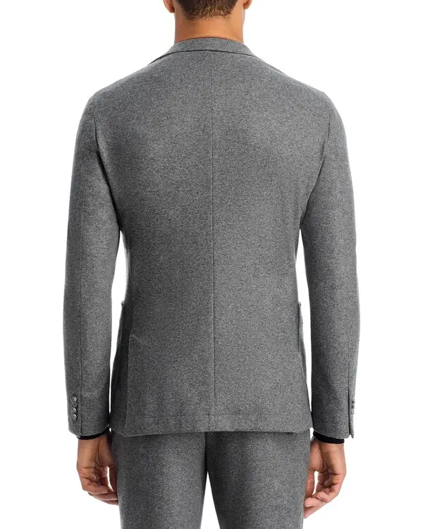 BOSS Hanry Slim Fit Tech Flannel Sportscoat - Medium Grey