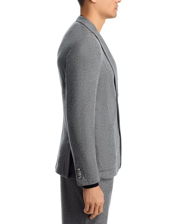 BOSS Hanry Slim Fit Tech Flannel Sportscoat - Medium Grey