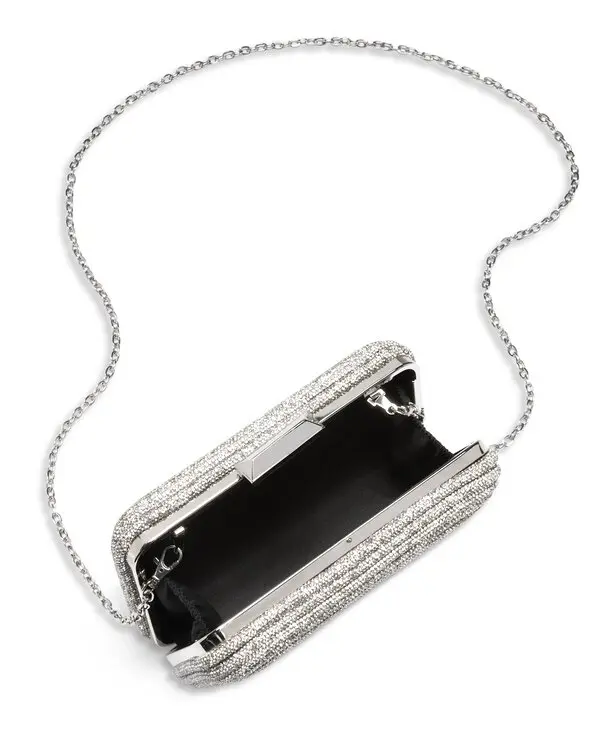 Aqua Shireen Rhinestone Clutch