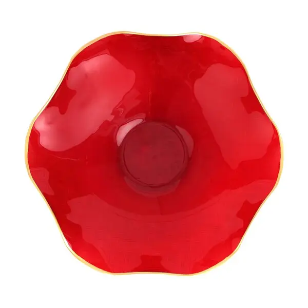 VIETRI Holiday Glass Medium Serving Bowl
