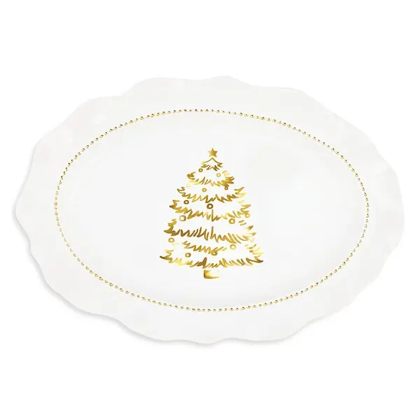 VIETRI Giorno Di Festa Oval Platter - White